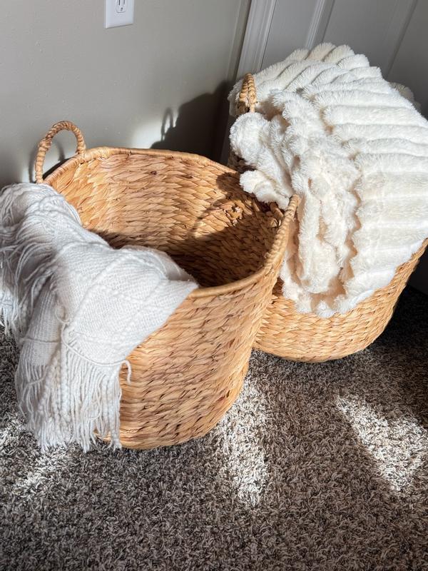Best Choice Products 2-Piece Round Nesting Baskets W/Handles Water ...