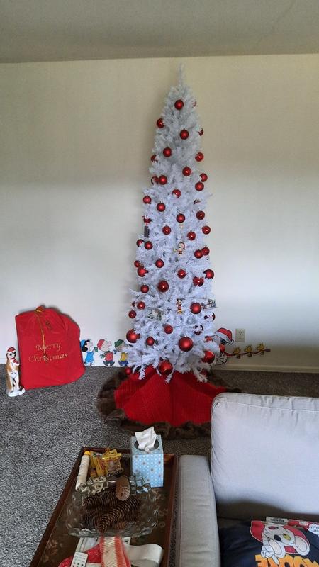 Best Choice Products 12ft White Artificial Holiday Christmas Pencil ...