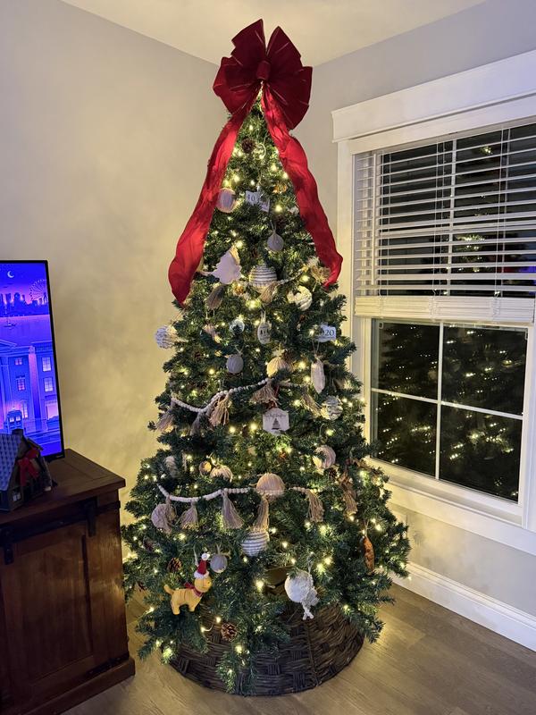 Best Choice Products 9ft Pre-Lit Pre-Decorated Holiday Christmas Pine ...