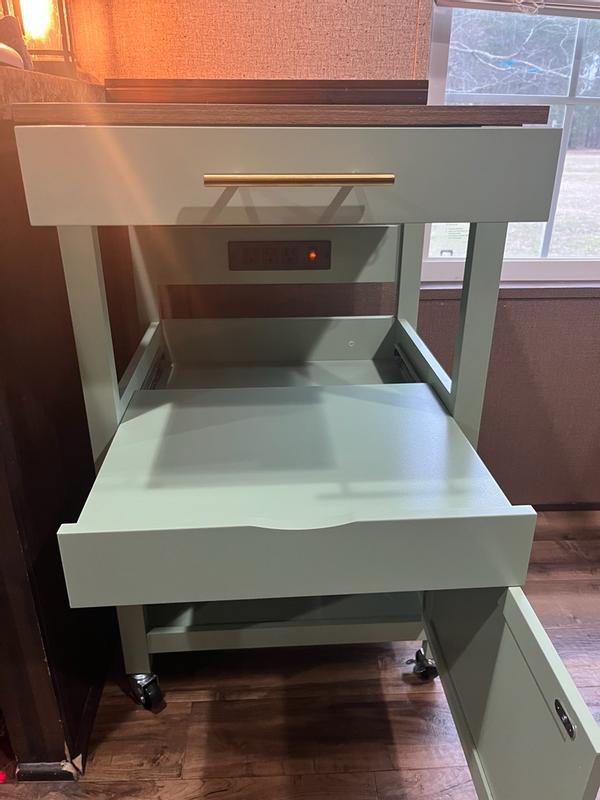 Best Choice Products Rolling Kitchen Island Cart Cabinet W/ Drawer ...