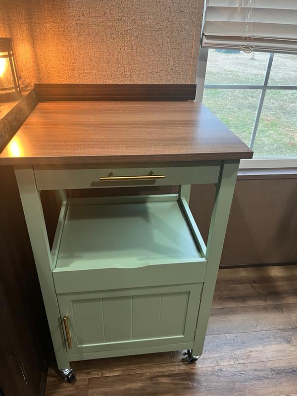 Best Choice Products Rolling Kitchen Island Cart Cabinet W/ Drawer ...