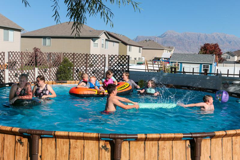 Coleman Power Steel 24 ft x 52 inch Metal Frame Round Above Ground ...