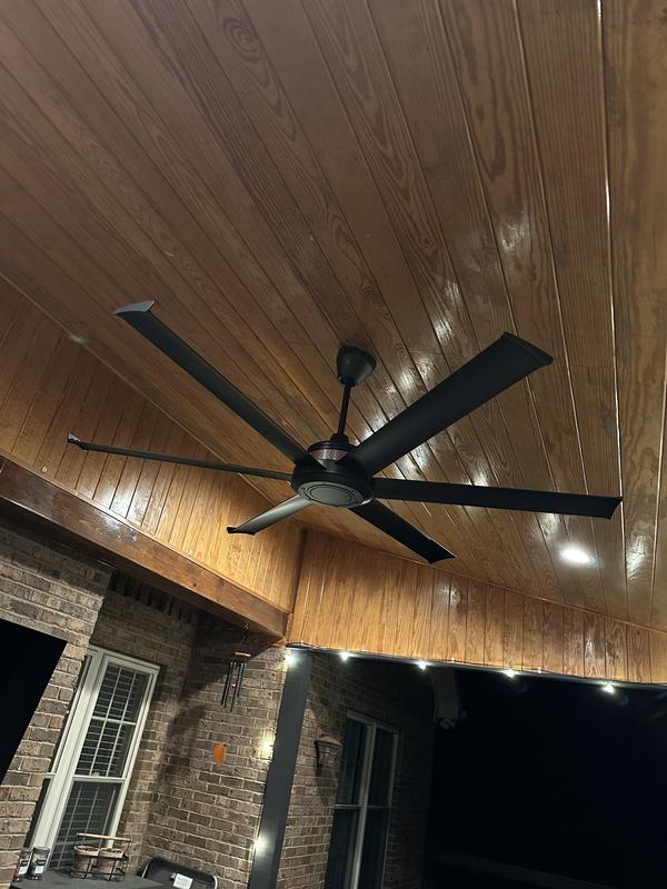 Big Ass Fans Mammoth 60-in Black with Black Blades LED Uncovered ...