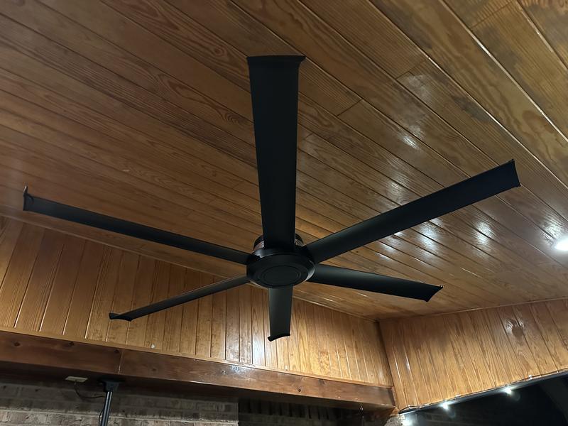 Big Ass Fans Mammoth 72-in Silver with Silver Blades LED Uncovered ...