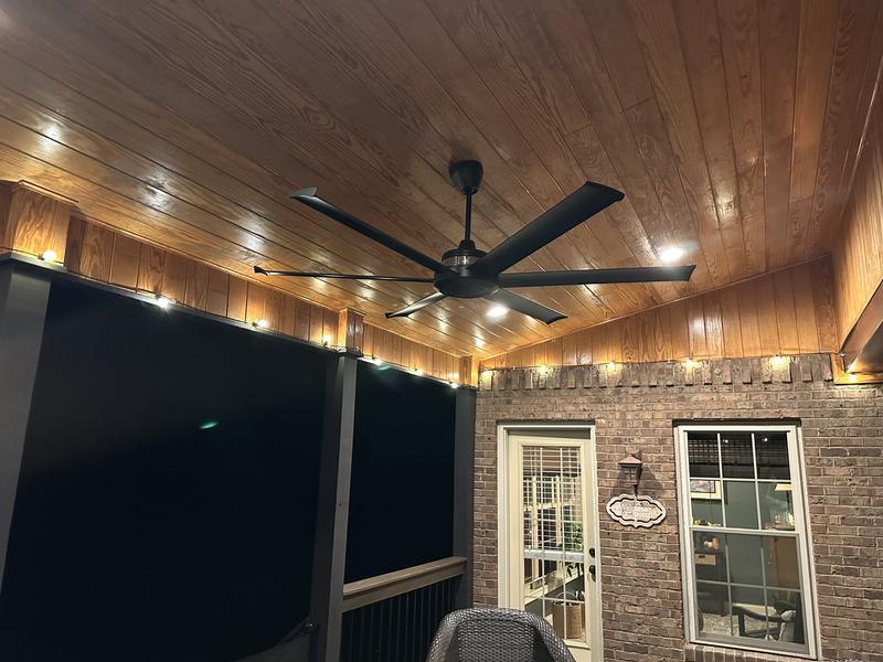 Big Ass Fans Mammoth 72 Black with Black Blades Integrated LED ...