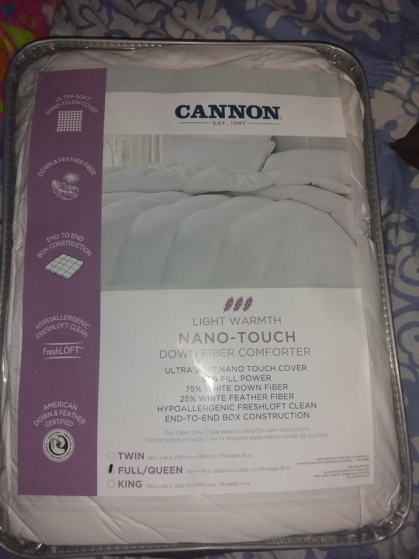 Kathy Ireland Ultra-Soft Nano-Touch White Down Fiber Light Warmth ...