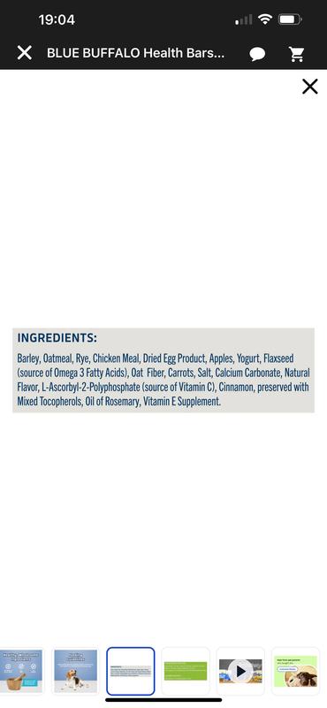 Blue Buffalo Health Bars Oven-Baked with Natural Ingredients Apples ...