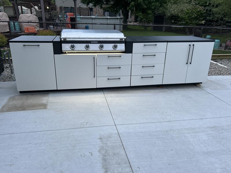 Blackstone 36" Griddle Stainless Steel 40.7-in W 4 -Burner Liquid ...