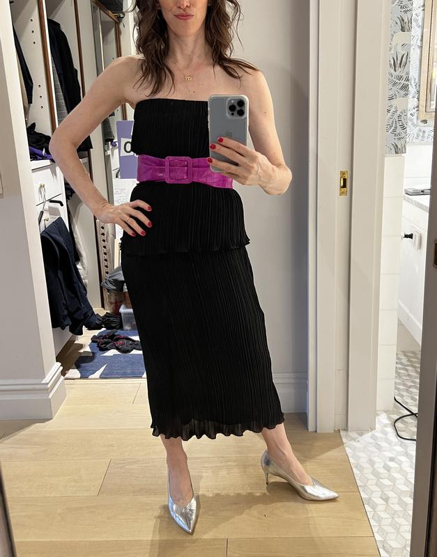 Undra Celeste New York Strapless Pleated Dress | Bloomingdale's