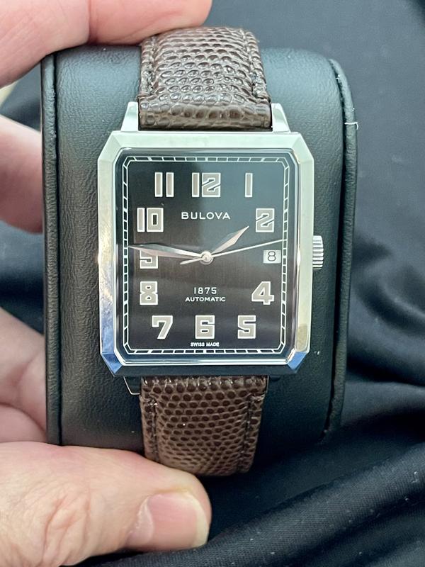 Bulova Limited Edition Joseph Breton Lizard-Embossed Leather Strap ...