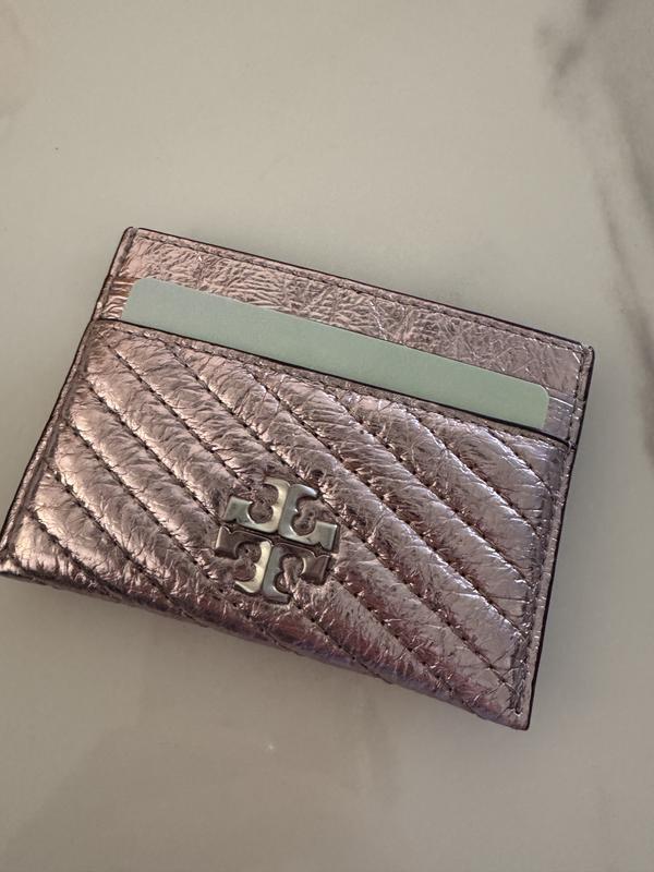 Tory Burch Kira Metallic Quilted Leather Card Case | Bloomingdale's ...