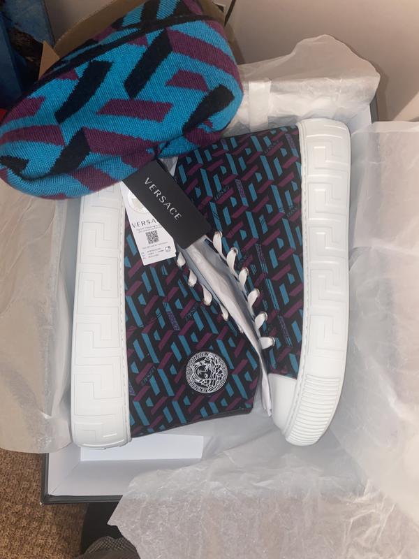 Versace Monogram High Top Sneakers | Bloomingdale's