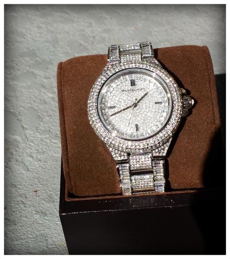 Michael Kors Women's Camille Glitz Stainless Steel Bracelet Watch 43mm ...