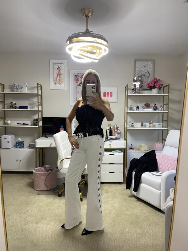 Ramy Brook Michelle Ruched Eyelet Trim Halter Top | Bloomingdale's