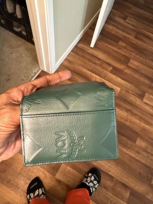 MCM Aren Leather Maxi Monogram Embossed Bifold Card Wallet | Bloomingdale's