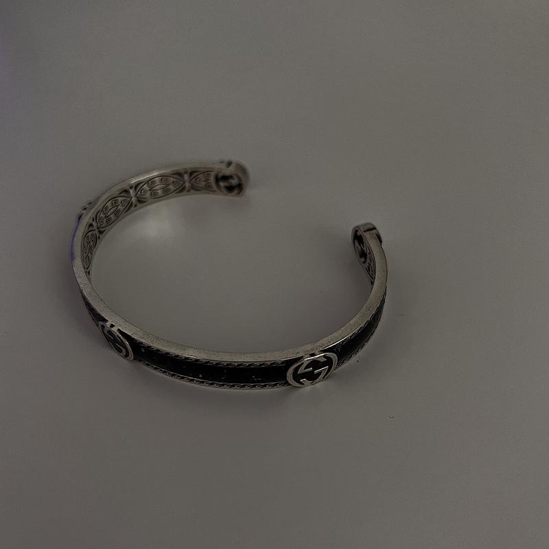 Gucci Silver Interlocked G Cuff Bracelet | Bloomingdale's