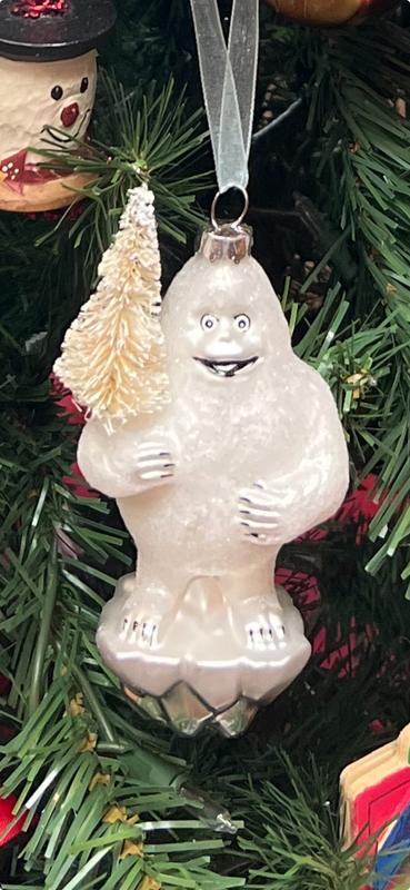 Bloomingdale's Glass Yeti with Tree Ornament - Exclusive | Bloomingdale's
