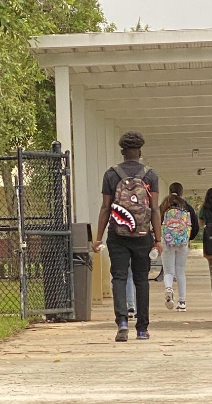 Sprayground Boys' Torpedo Shark Camo Print Backpack | Bloomingdale's