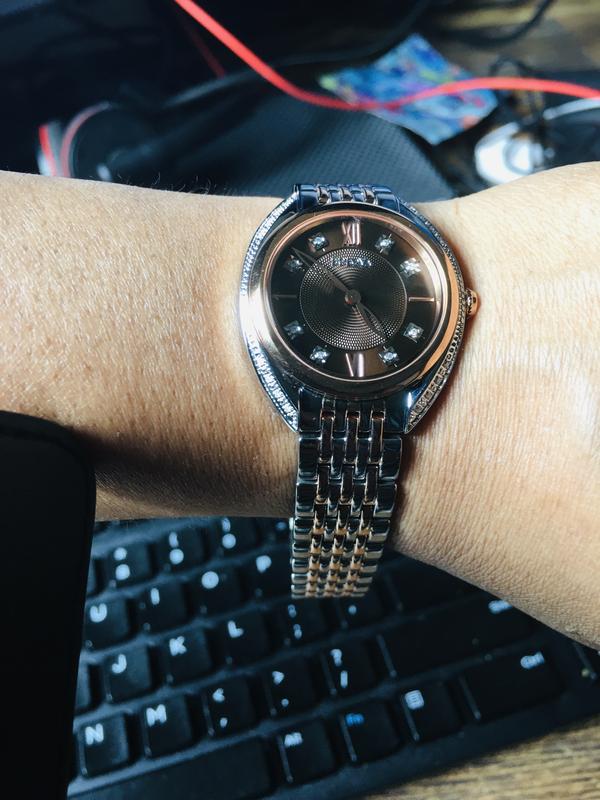 Bulova Women's Diamond Accent Two-Tone Stainless Steel Bracelet Watch ...