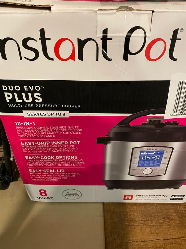 Instant Pot Duo EVO Plus 10-in-1 Multi-Functional Cooker, 8 Quart ...