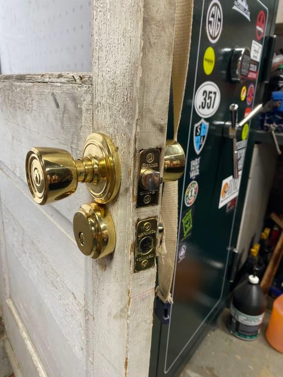 Brinks Push Pull Rotate Barrett Satin Nickel Single Cylinder Lock KW1 1 ...