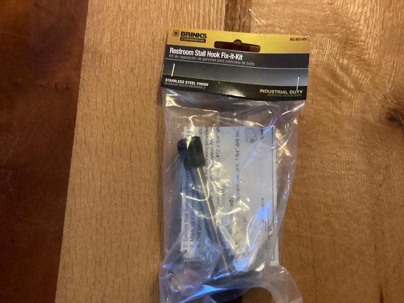 BRINKS COMMERCIAL 2 -Hook 1.75-in x 2-in H Stainless Steel Decorative ...
