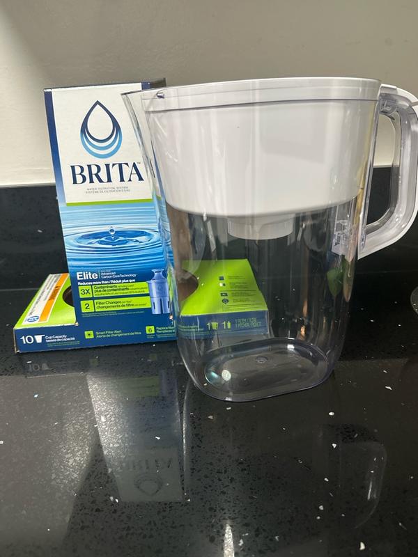 Brita 10-cup White Plastic Water Filter Pitcher 6025850688 at Lowes.com