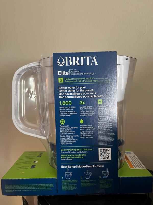 Brita Elite 6-Cup White Plastic Water filter pitcher in the Water ...