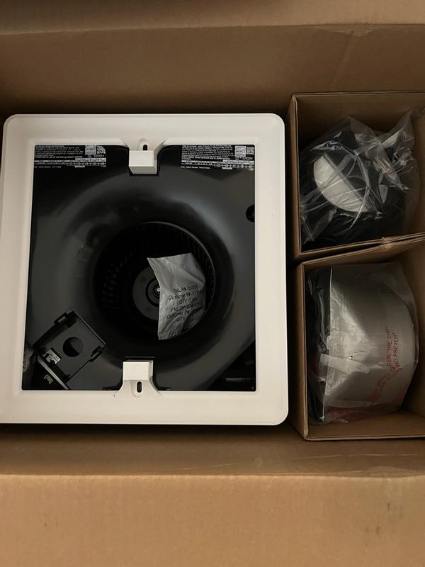 Broan 0.6-Sone 110-CFM White Bathroom Fan, ENERGY STAR PTE511RK at ...