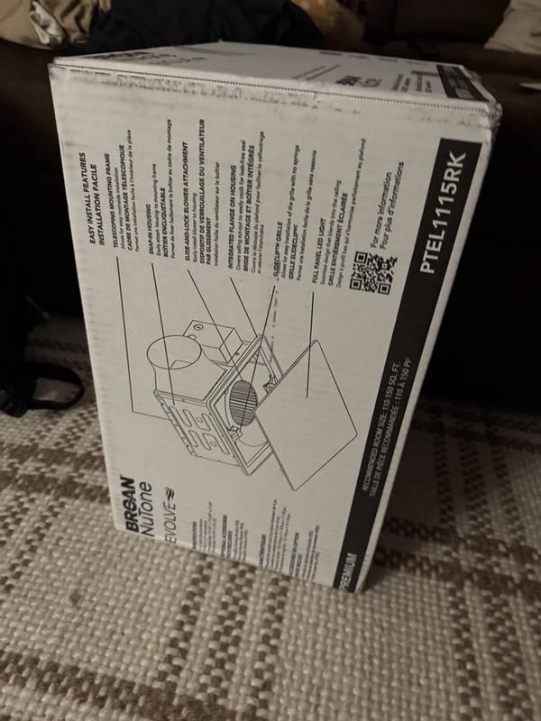 Broan 0.6-Sone 150-CFM White Lighted Bathroom Fan, ENERGY STAR ...