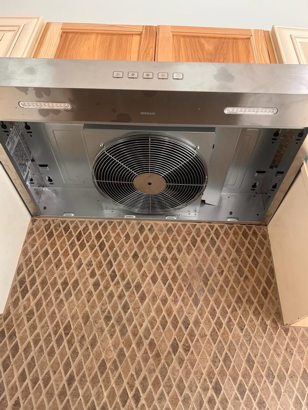 Broan 36 inch Convertible 350-CFM StainlessSteel Under Cabinet Range ...