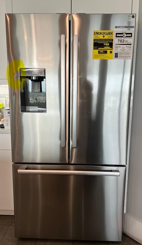 Bosch Standard-Depth 500 Series 26-cu ft 3 -Door Smart Compatible ...