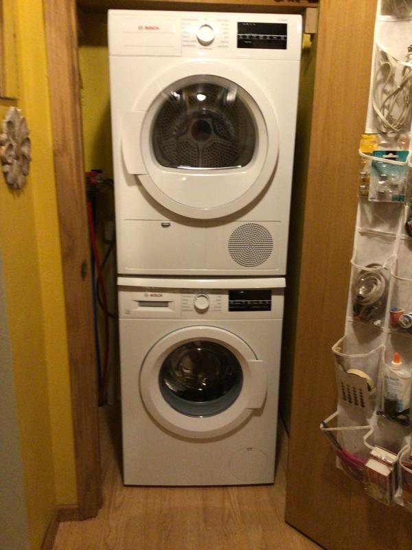Shop Bosch Bosch 300 Series Stackable Front Load Washer & Ventless ...
