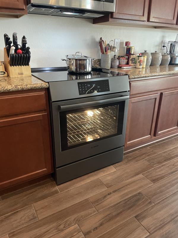 Bosch 800 Series 30-in 4 Burners 4.6-cu ft Self-cleaning Convection ...