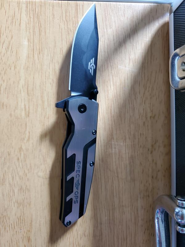 Spec Ops Tools Folding Pocket Knife 1-Blade Folding Box Cutter Utility ...