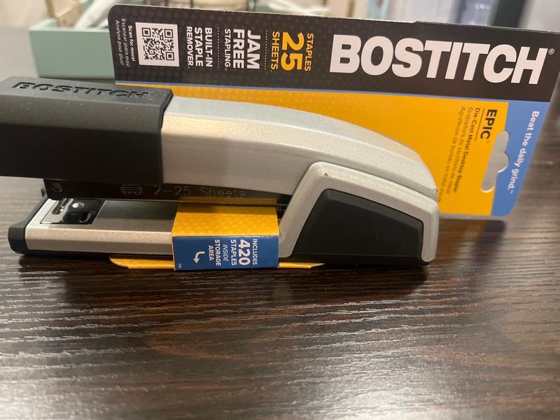 Bostitch Epic Stapler 25 Sheet Capacity Blue in the Staplers & Hole ...