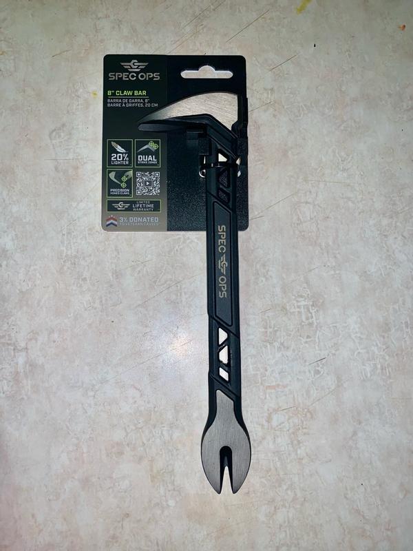 Spec Ops Tools 11 Nail Puller Cats Paw Pry Bar, High-Carbon Steel 11-in High Carbon Steel Claw ...
