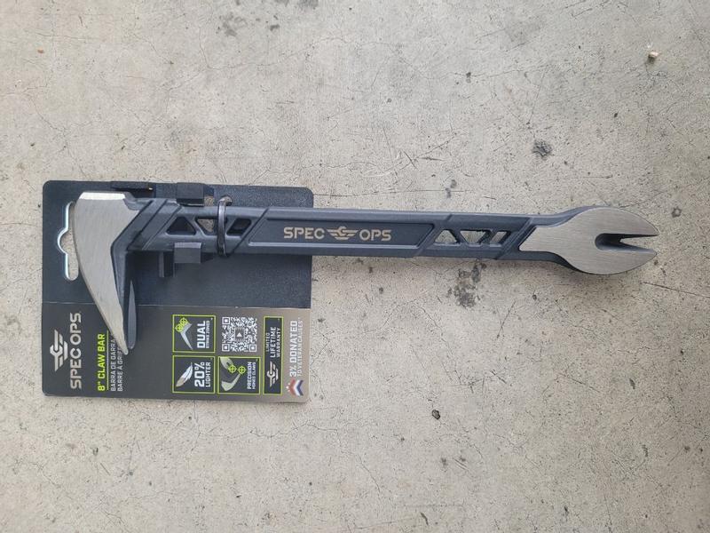 Spec Ops Tools 11 Nail Puller Cats Paw Pry Bar, High-Carbon Steel 11-in High Carbon Steel Claw ...