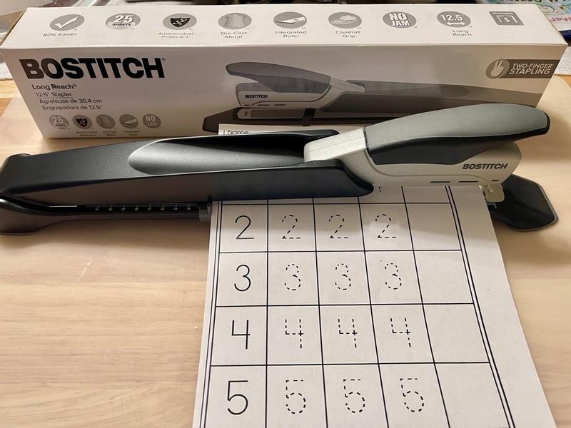 PaperPro Long Reach Stapler, Silver and Black at Lowes.com