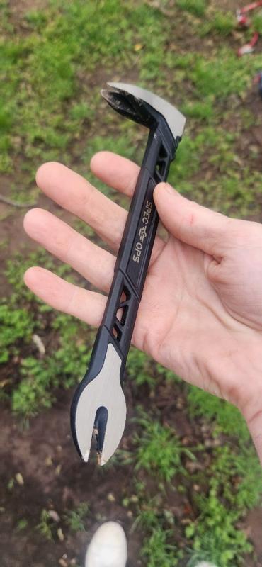 Spec Ops Tools 11 Nail Puller Cats Paw Pry Bar, High-Carbon Steel 11-in High Carbon Steel Claw ...