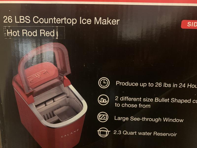 Galanz 26-lbs. Ice Per day Countertop or portable Cubed Ice Maker ...