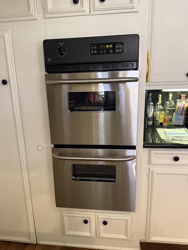 GE 24-in Double Electric Wall Oven Self-cleaning (Stainless Steel ...