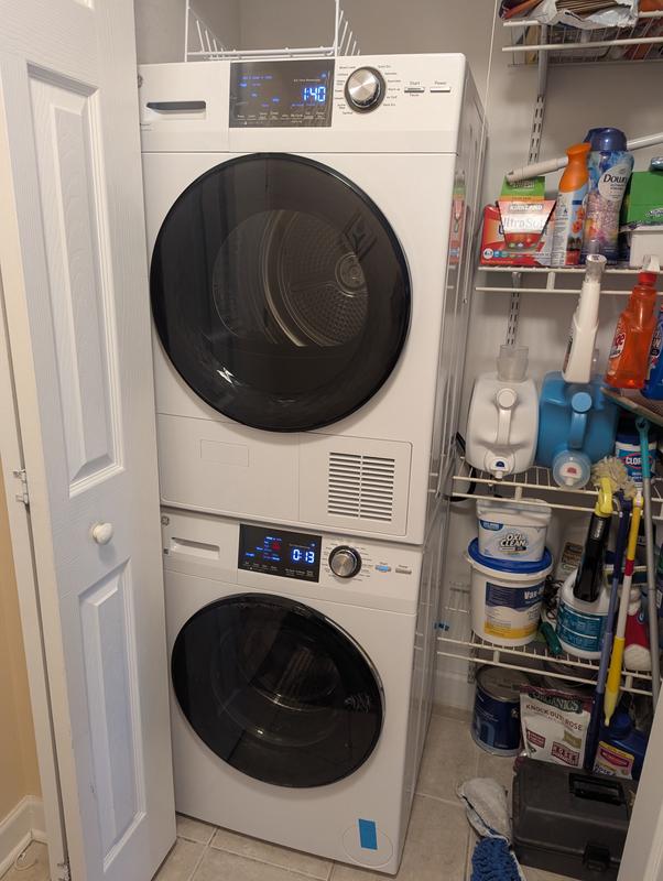GE High Efficiency Stackable Steam Cycle Small Front-Load Washer ...