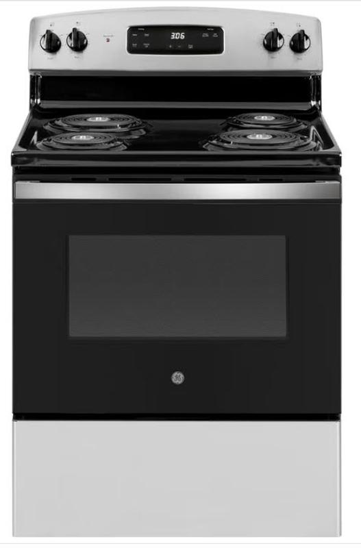 GE 30-in 4 Burners 5-cu ft Freestanding Electric Range (White ...