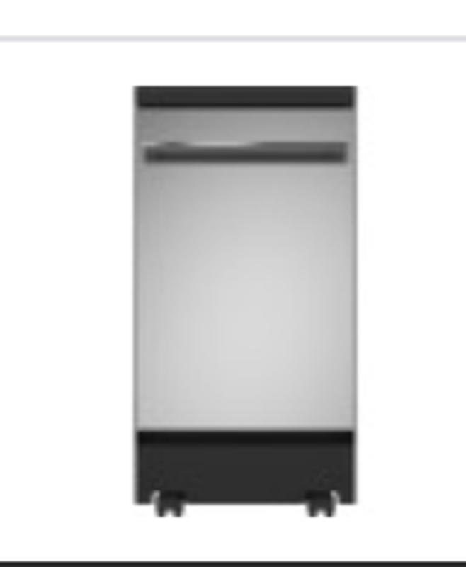 GE 18-in Portable Freestanding Dishwasher (Stainless Steel) ENERGY STAR ...