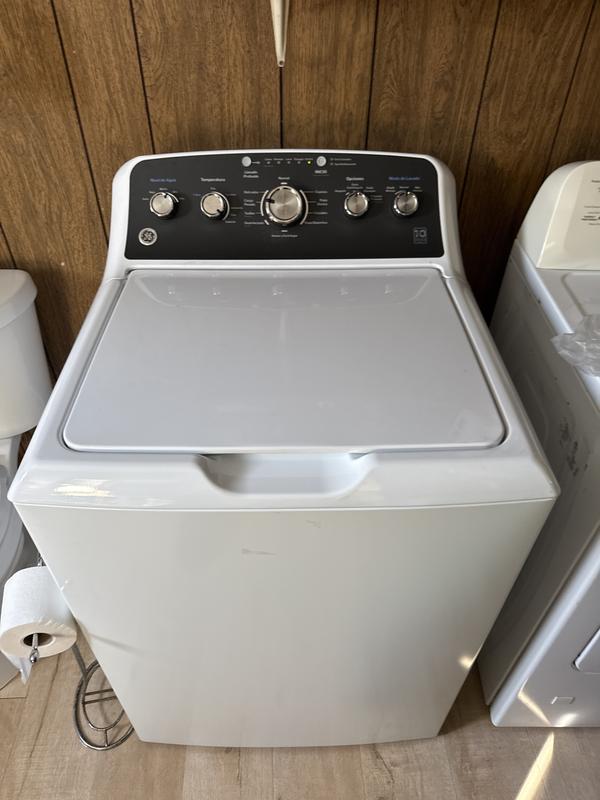 Shop GE Spanish Language Control Panel Top-Load Washer with Two-Piece ...