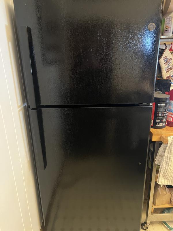 GE 19.1-cu ft Top-Freezer Refrigerator (White) ENERGY STAR GTE19JTNRWW ...
