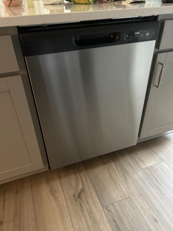 GE Dry Boost 24-in Front Control Built-In Dishwasher (Black) ENERGY ...