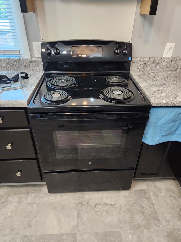 GE 30-in 4 Burners 5-cu ft Freestanding Electric Range (White ...