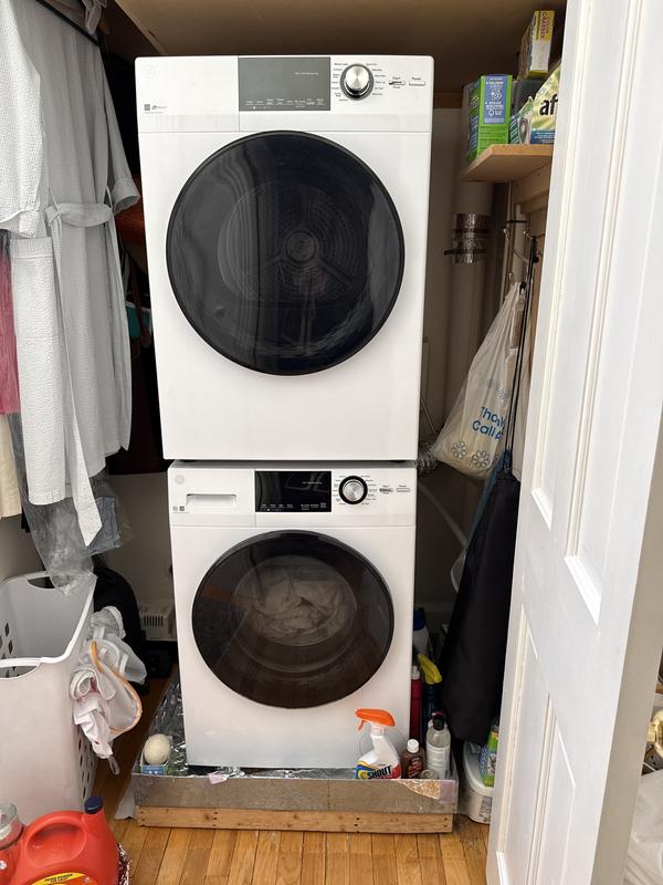 GE 4.3-cu ft Stackable Vented Electric Dryer (White) ENERGY STAR ...